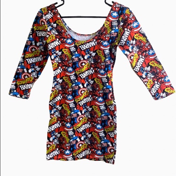 Marvel | Dresses | Marvel Comics Dress | Poshmark
